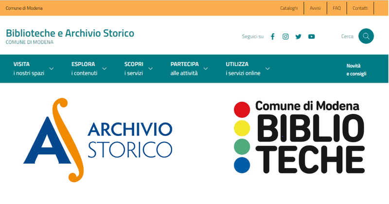 Esplora i contenuti - Biblioteche e Archivio Storico